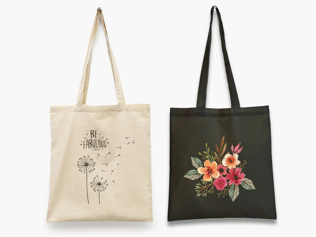 Custom Printed Cotton Carry Bags | Reusable Cotton Carry Bags