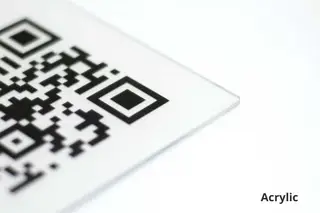 Acrylic & Wood QR Code Stand | Printo.in