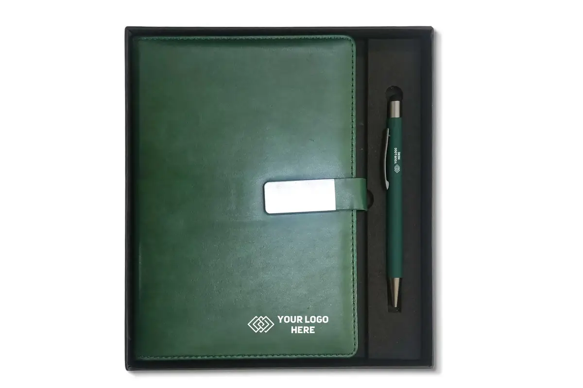 Corporate Combo- Green (Diary and Pen Gift Set) | Printo