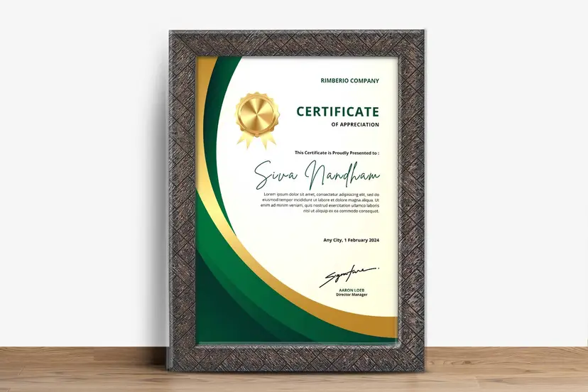 Print Framed Certificates | Certificates Printing Online - Printo