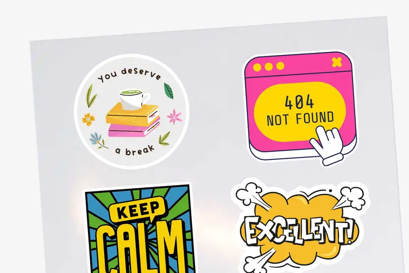 Custom Matte Sticker Printing- Print Online | Printo