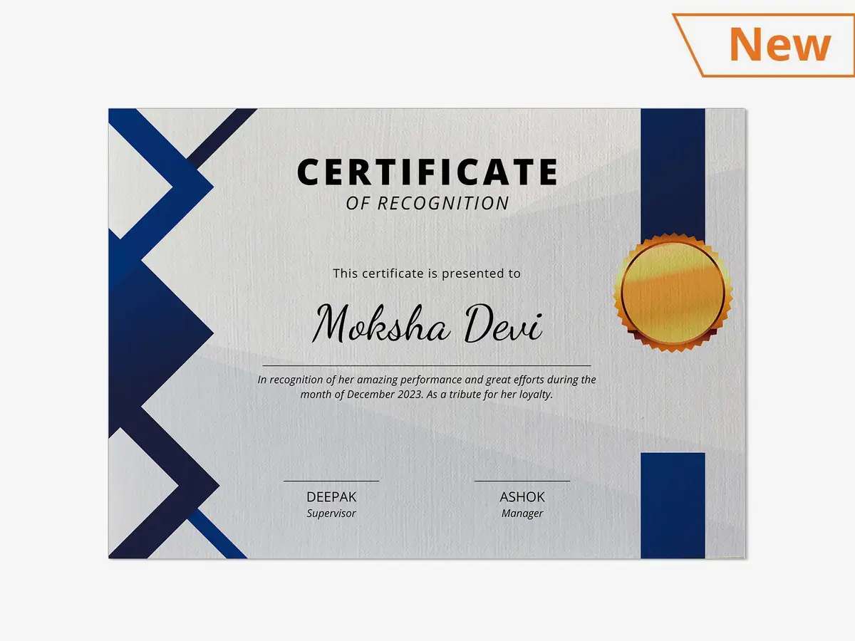 Print Custom Certificates Online | Design Custom Certificate