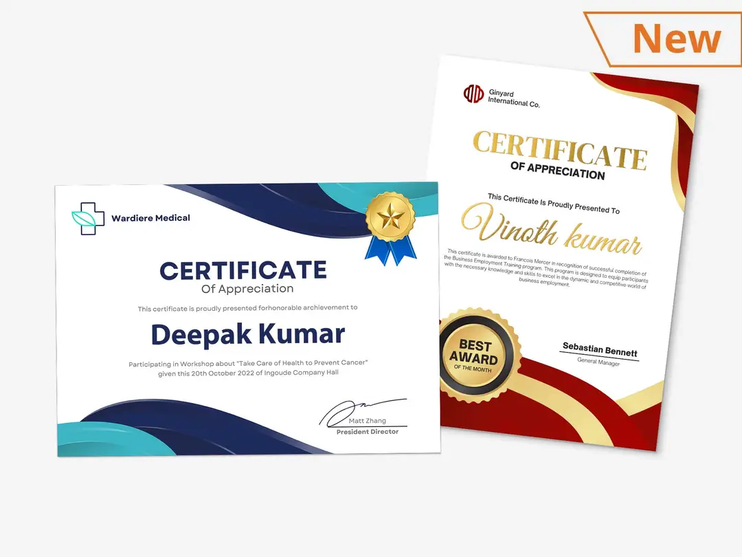 Print Custom Certificates Online | Design Custom Certificate