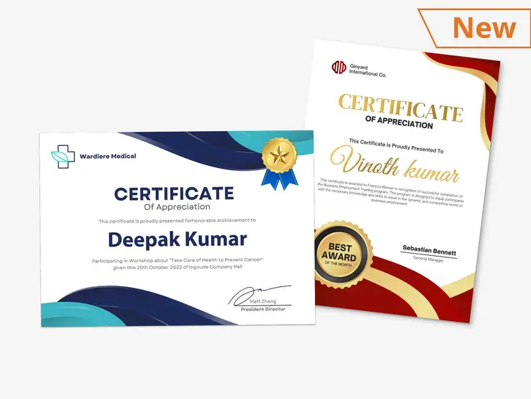 Print Custom Certificates Online | Design Custom Certificate
