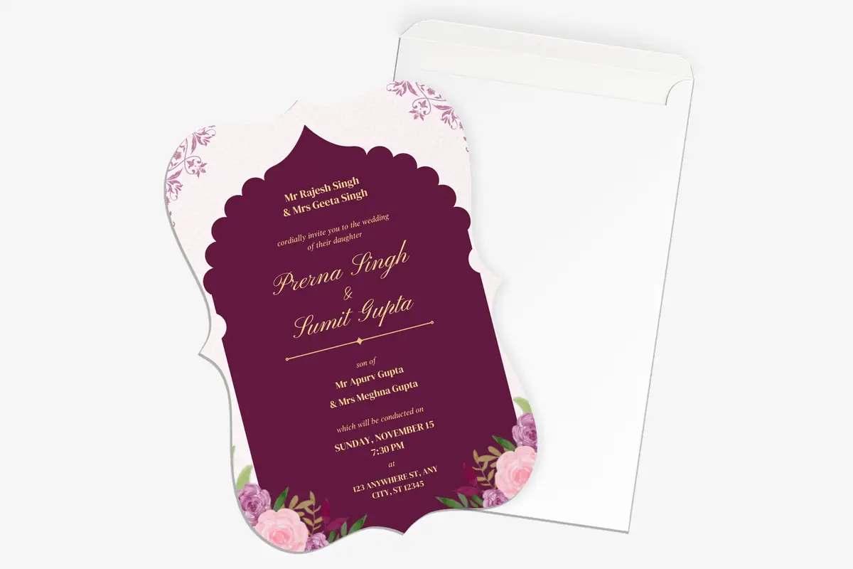 Custom Wedding Invitation Card Printing | Printo
