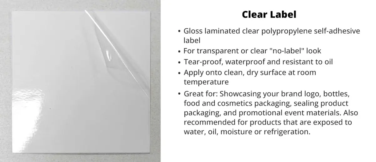 Transparent Labels | Create your own transparent labels