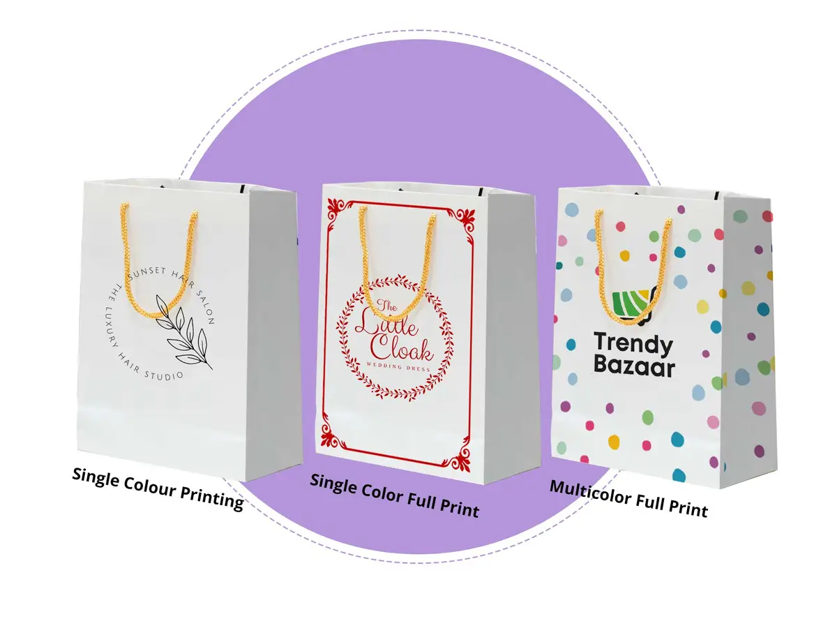 Custom Premium Paper Bags Printing OnlIne | Printo