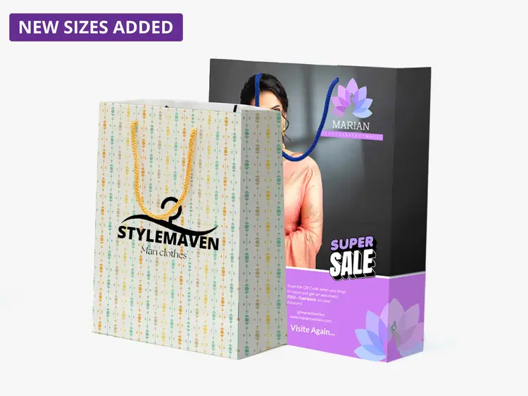 Custom Paper Bags & Gift Bags Online | Printo
