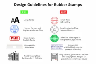 Buy Large Rubber Stamps Online | Custom Office Stationaries - Printo