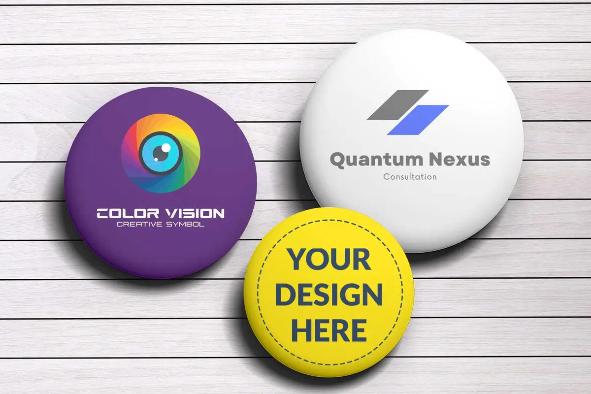 Bulk Button Badges - Custom Logo & Event Badges | Printo