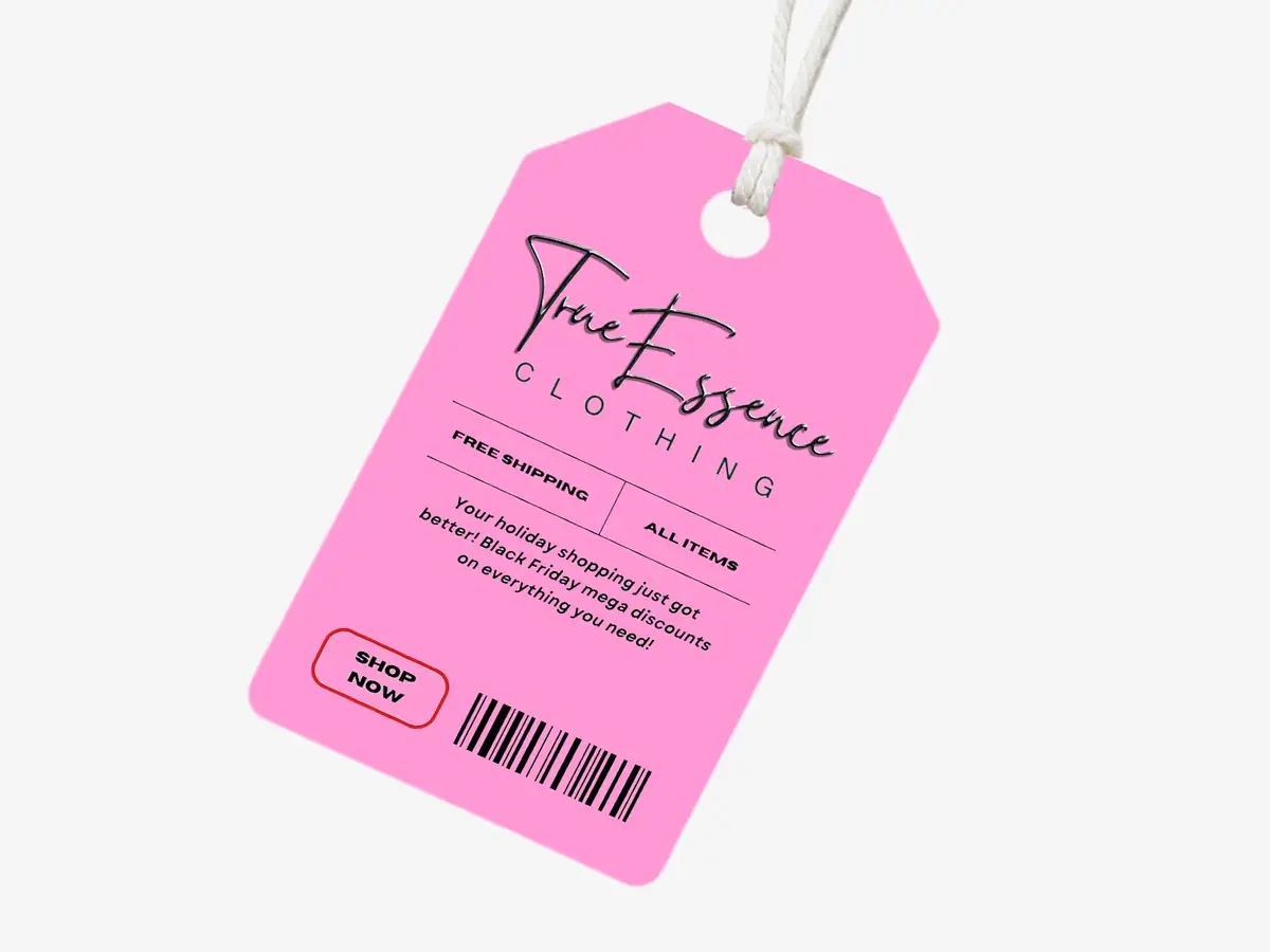 Custom Print Designer Hang Tags | Customized Labels Online