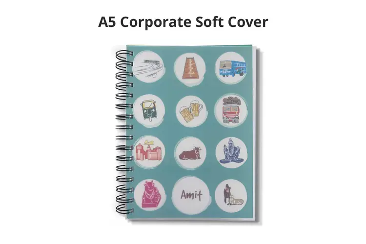 Corporate Softcover Wiro Diary | Bulk Order Personalized Planners | Printo